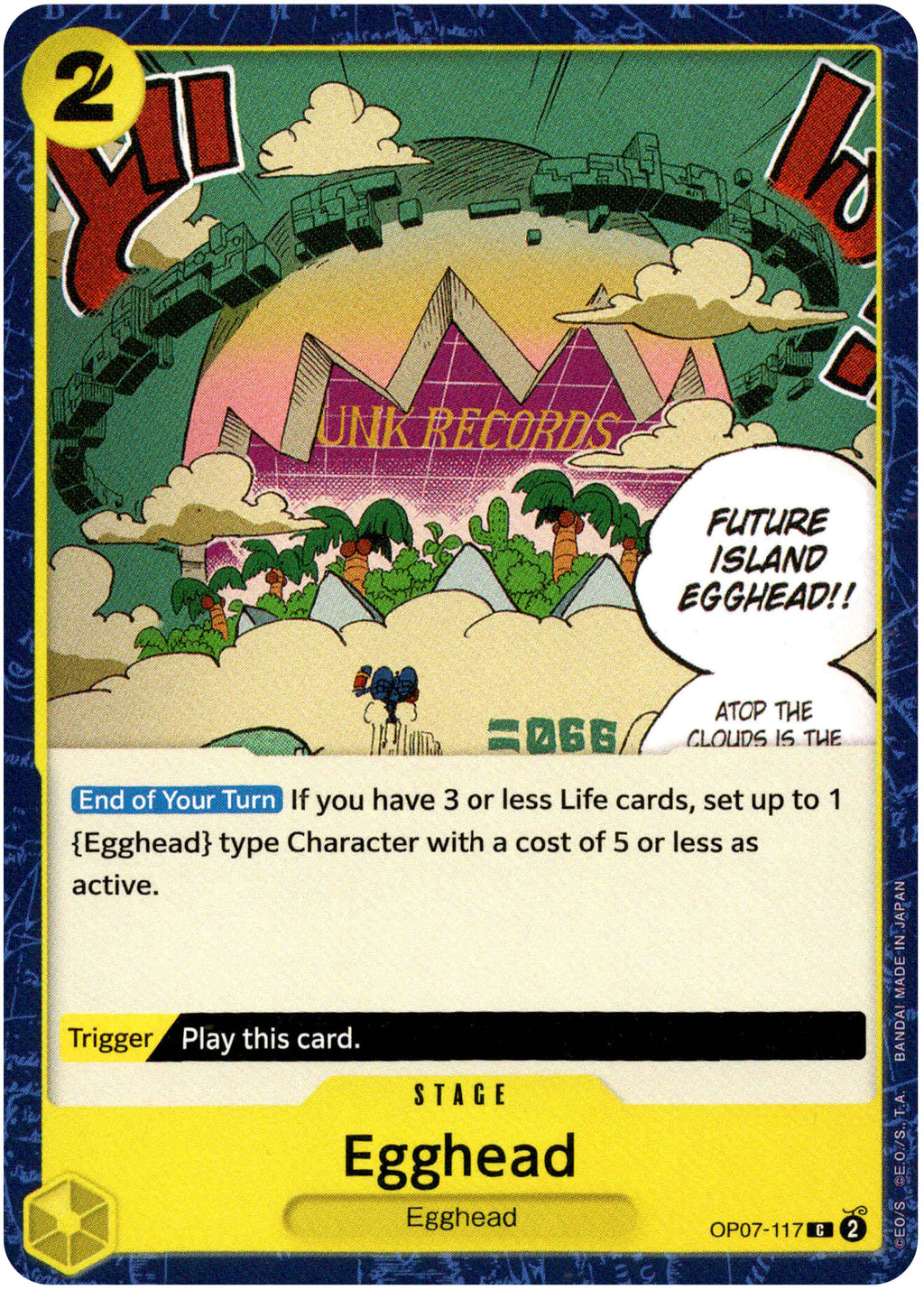 Egghead - OP07-117C - 500 years in the Future – Card Cavern Trading Cards, LLC