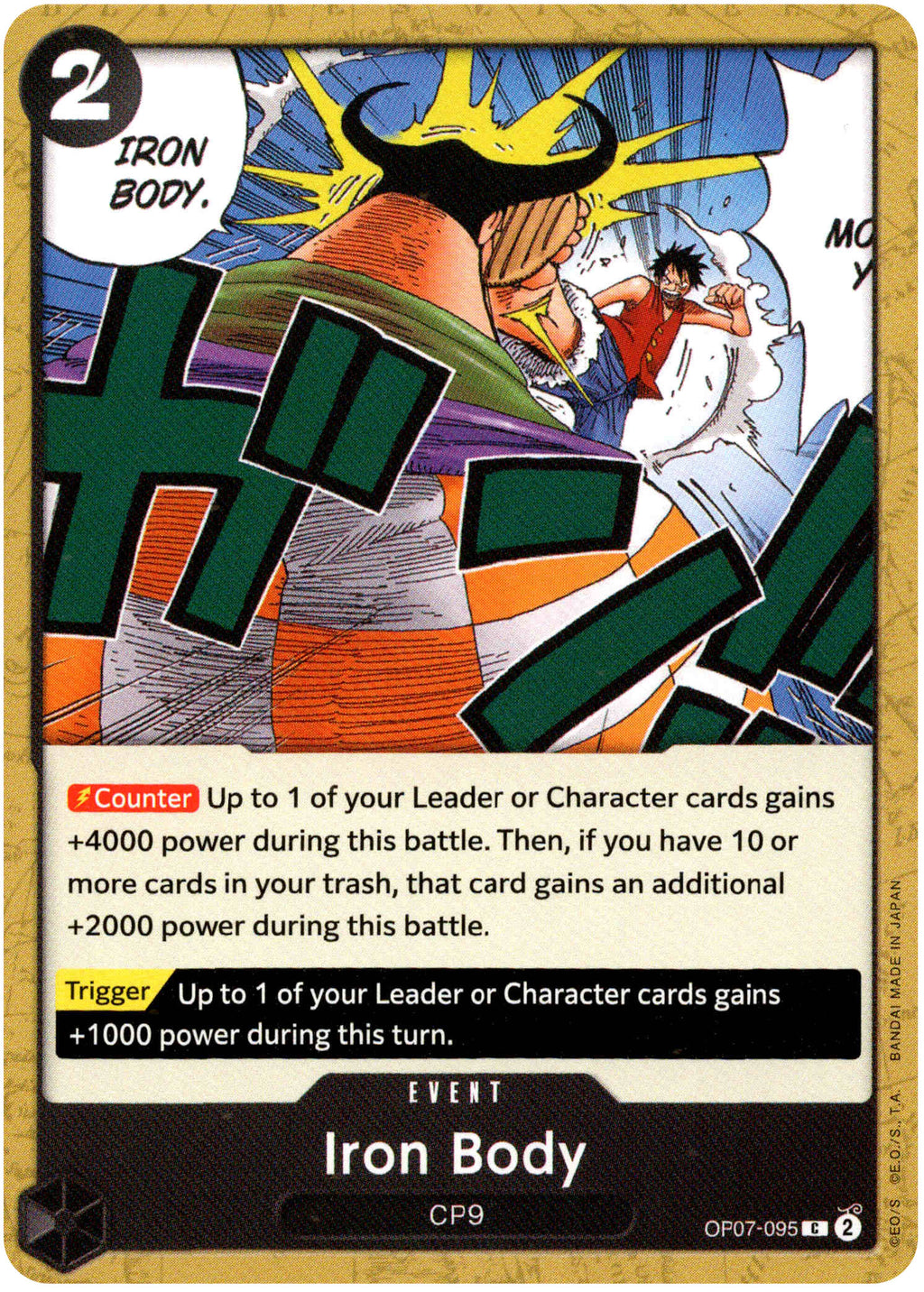 Iron Body - OP07-095C - 500 years in the Future – Card Cavern Trading Cards, LLC