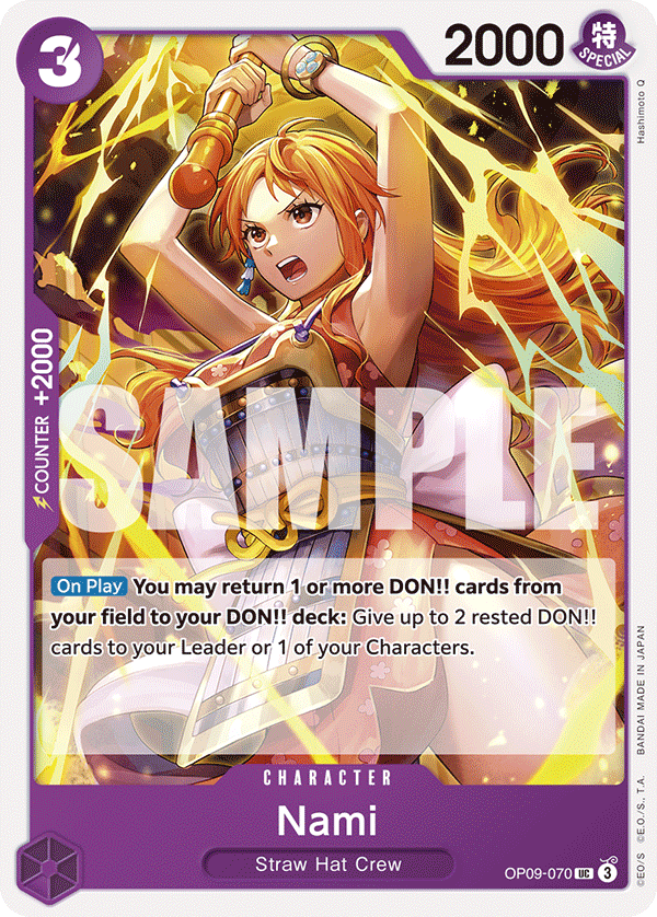 Nami - OP09-070 UC - Emperors in the New World – Card Cavern Trading Cards, LLC