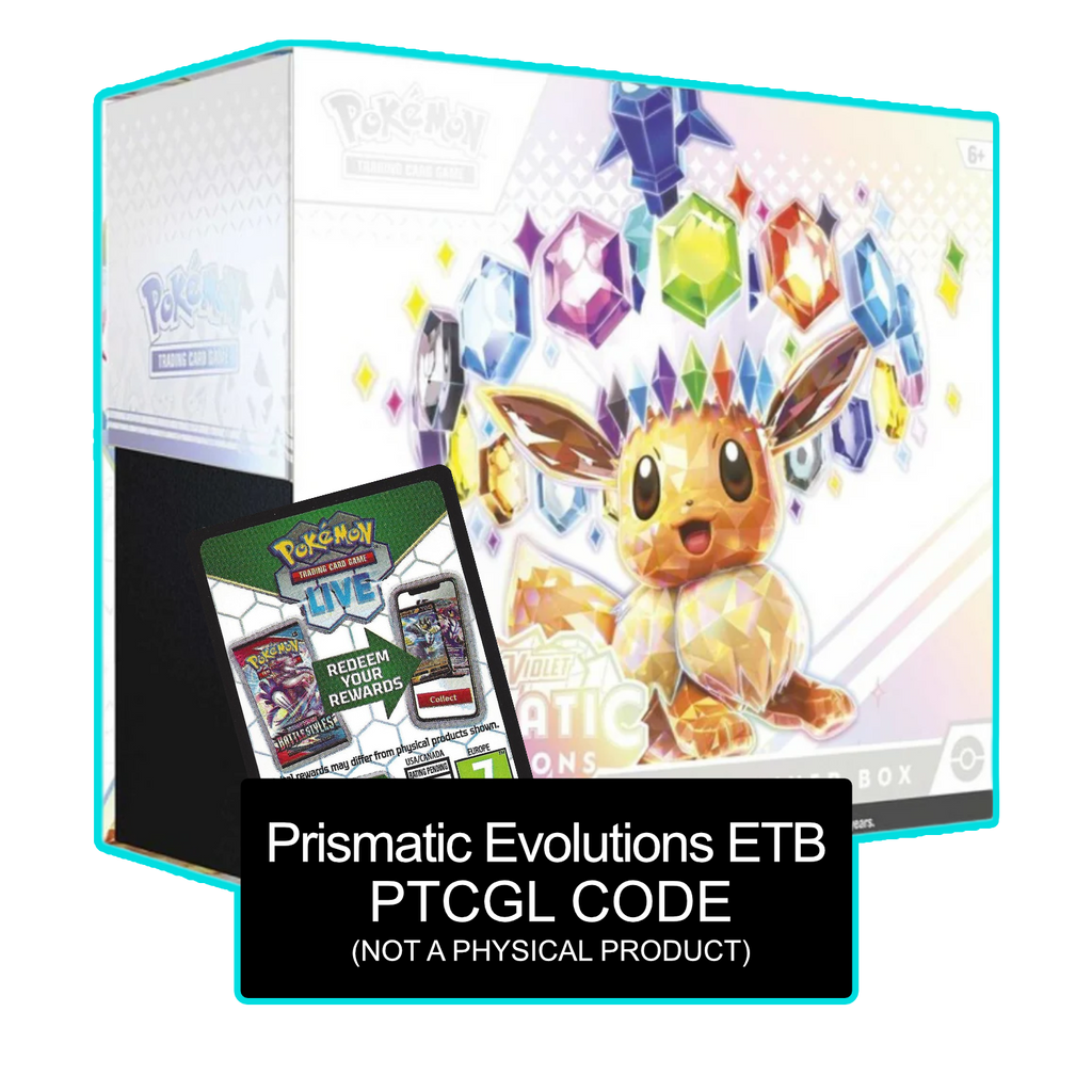 Prismatic Evolutions ETB - PTCGL Code – Card Cavern Trading Cards, LLC