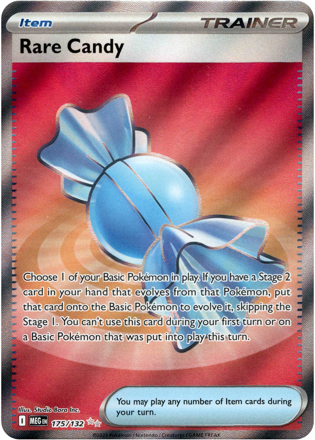 Rare Candy - 175/132 - Mega Evolution - Holo – Card Cavern Trading Cards, LLC