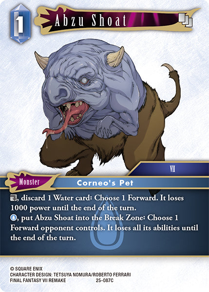 Abzu Shoat - 25-087C - Tears of the Planet – Card Cavern Trading Cards, LLC