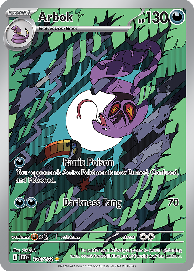 Arbok - 176/162 - Temporal Forces - Holo – Card Cavern Trading Cards, LLC