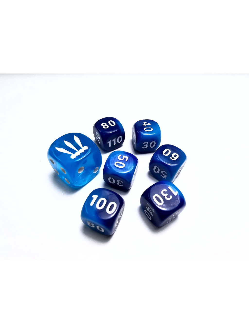 Battle Styles - Blue ETB Dice - 6 Damage Counters and 1 Coin-Flip Die ...