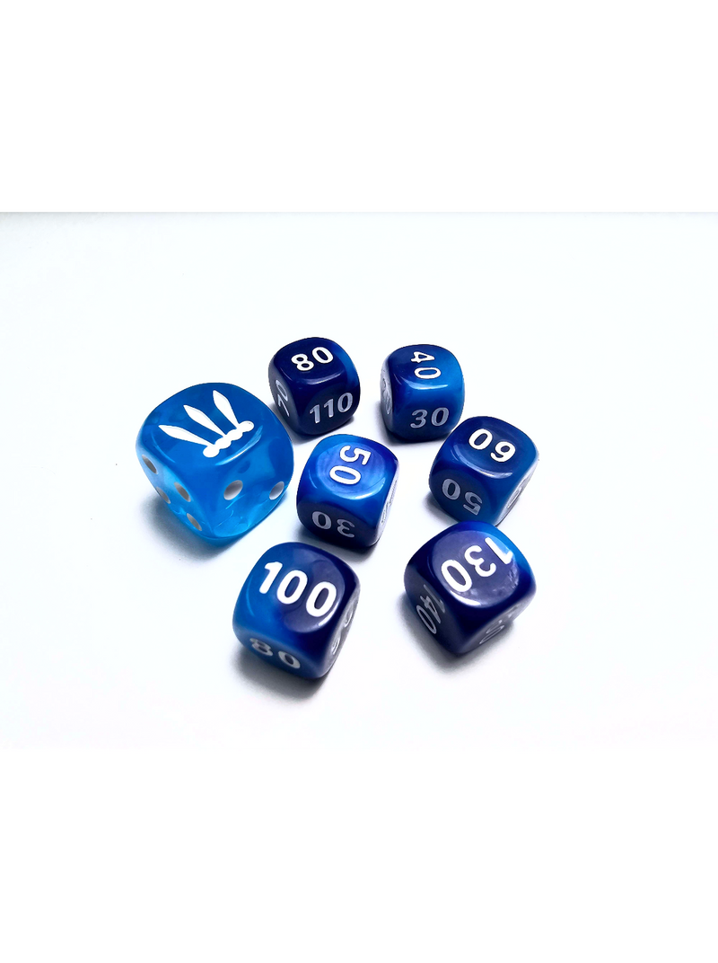 Battle Styles - Blue ETB Dice - 6 Damage Counters and 1 Coin-Flip Die ...