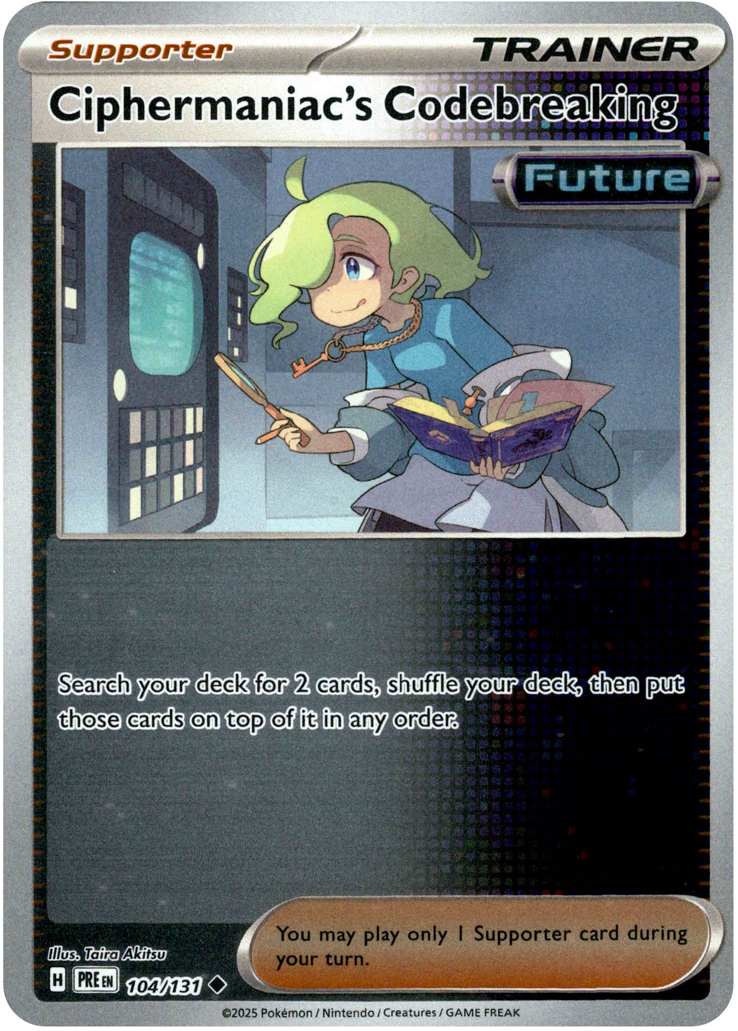 Ciphermaniac's Codebreaking - 104/131 - Prismatic Evolutions - Reverse – Card Cavern Trading ...