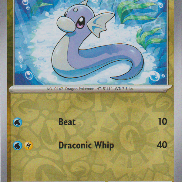 Pokemon Dratini Card