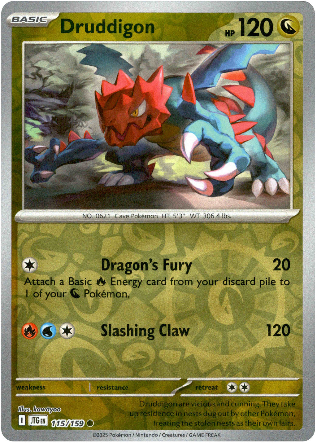 Druddigon - 115/159 - Journey Together - Reverse Holo – Card Cavern ...