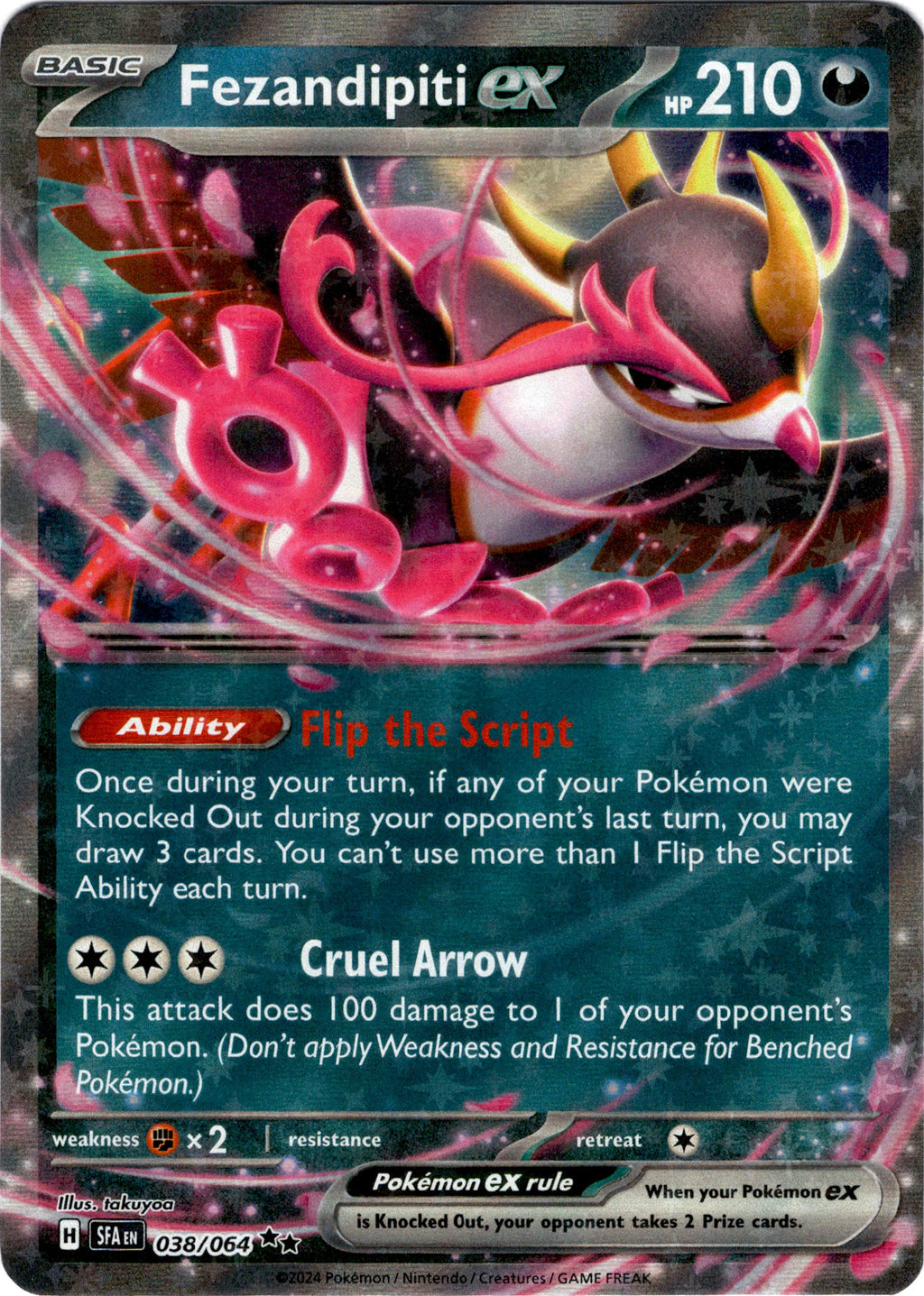 Fezandipiti ex - 038/064 - Shrouded Fable - Holo – Card Cavern Trading ...