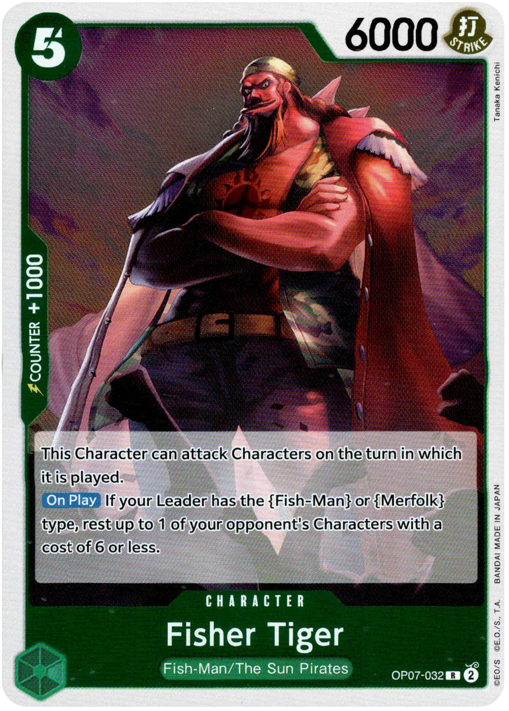 Fisher Tiger - OP07-032R - 500 years in the Future - Foil – Card Cavern ...