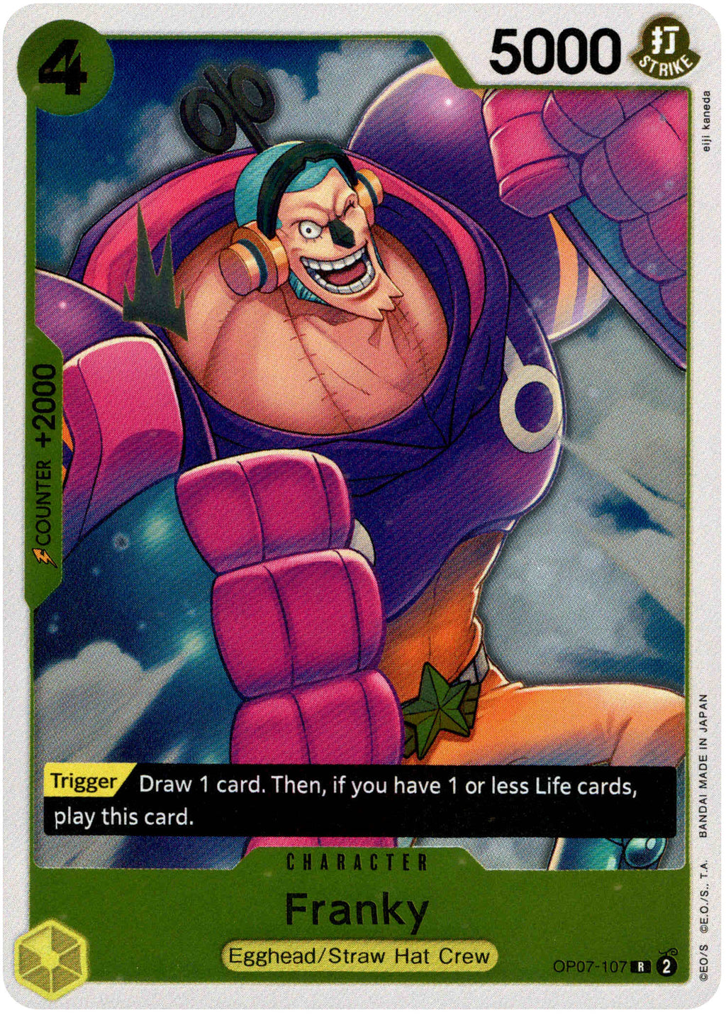 Franky - OP07-107R - 500 years in the Future - Foil – Card Cavern ...