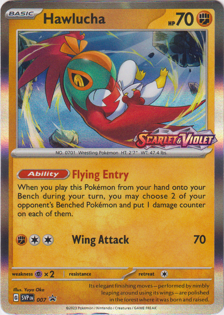 Hawlucha - SVP007 - Scarlet & Violet Promo – Card Cavern Trading Cards, LLC