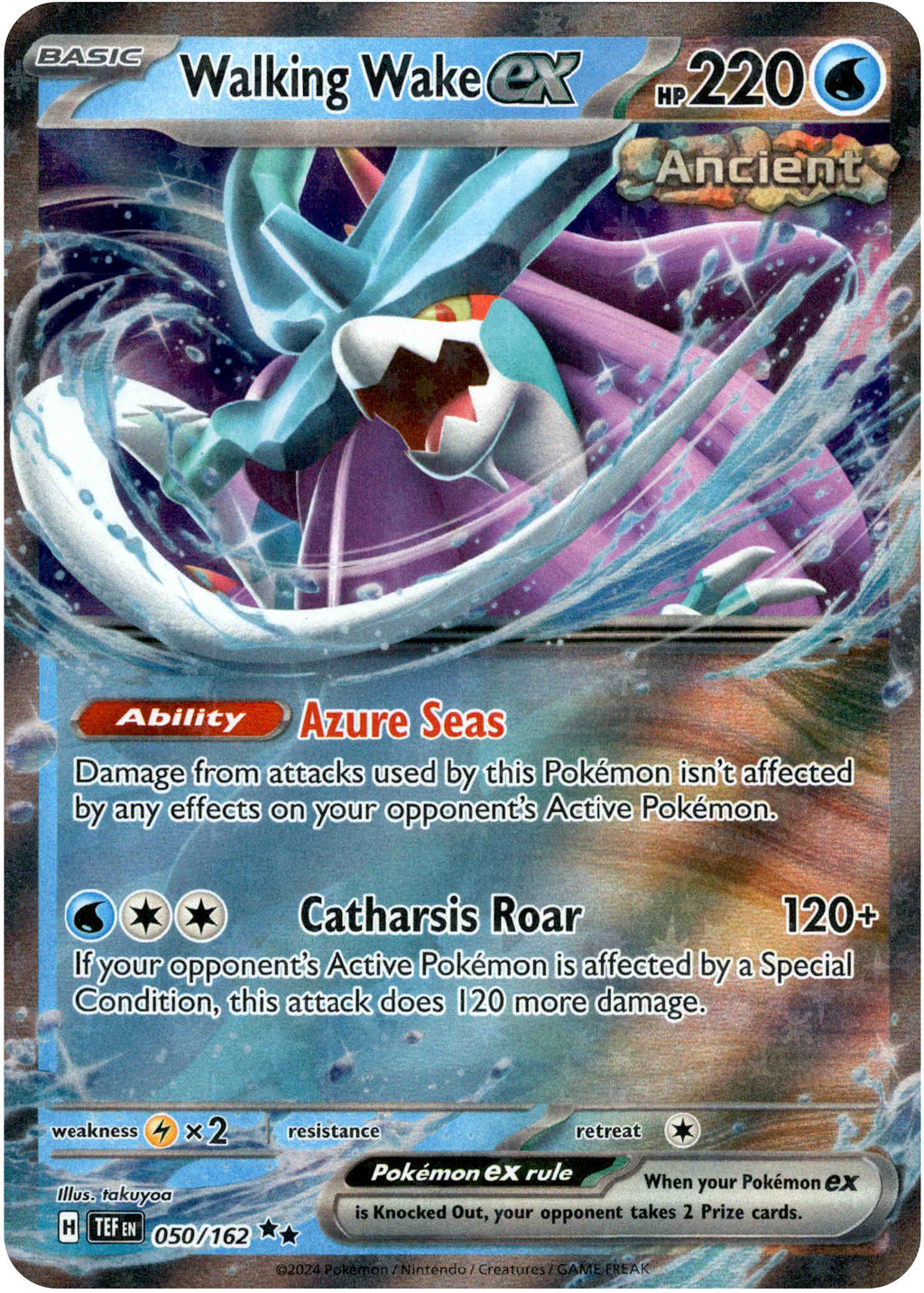 Walking Wake ex - 050/162 - Temporal Forces - Holo – Card Cavern ...