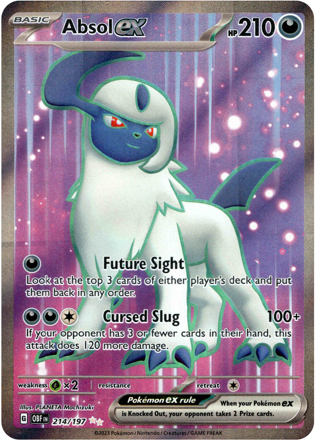 Absol ex - 214/197 - Obsidian Flames - Holo – Card Cavern Trading Cards ...