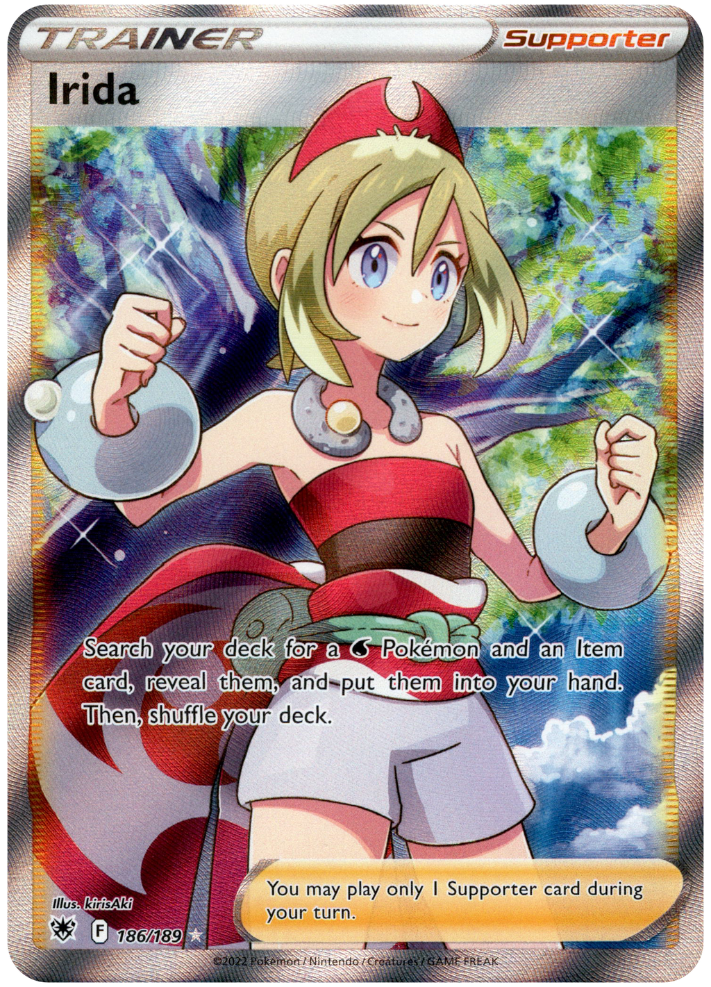 Irida Full Art - 186/189 - Astral Radiance - Holo – Card Cavern Trading ...