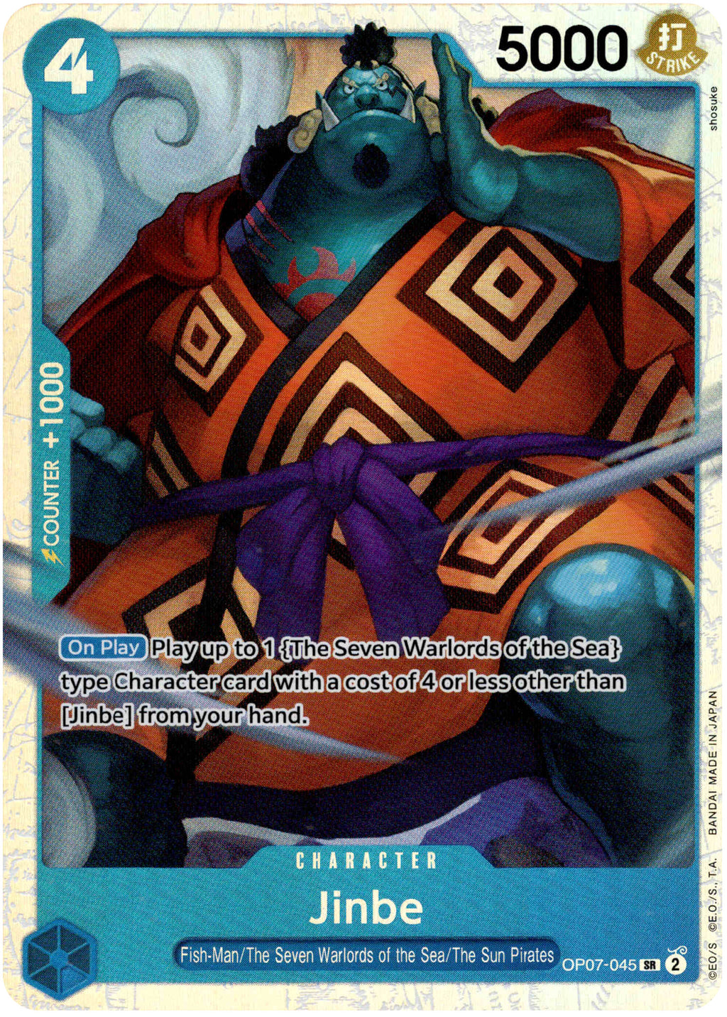Jinbe - OP07-045SR - 500 years in the Future - Foil – Card Cavern ...
