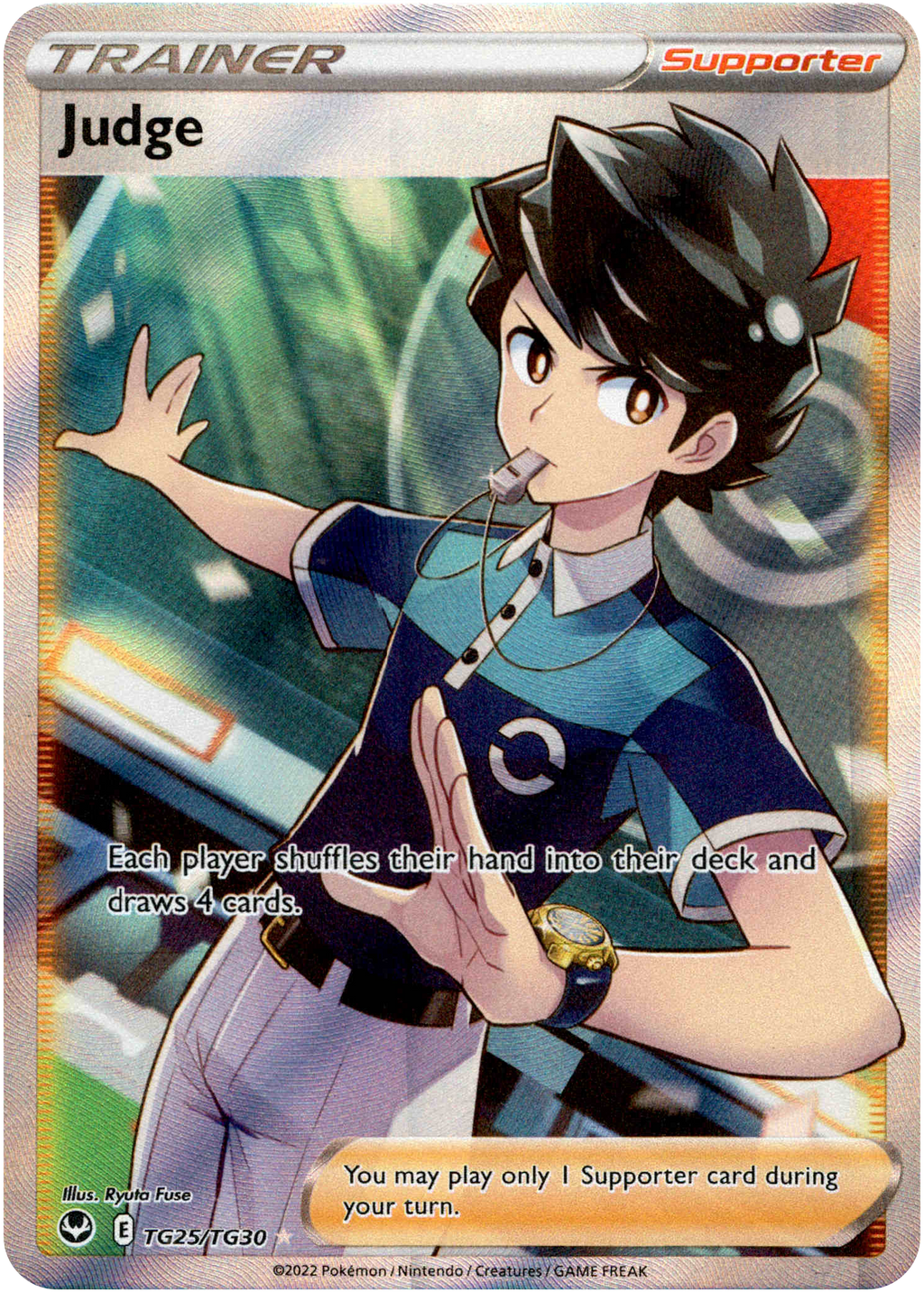 Judge Full Art - TG25/TG30 - Silver Tempest - Holo – Card Cavern ...