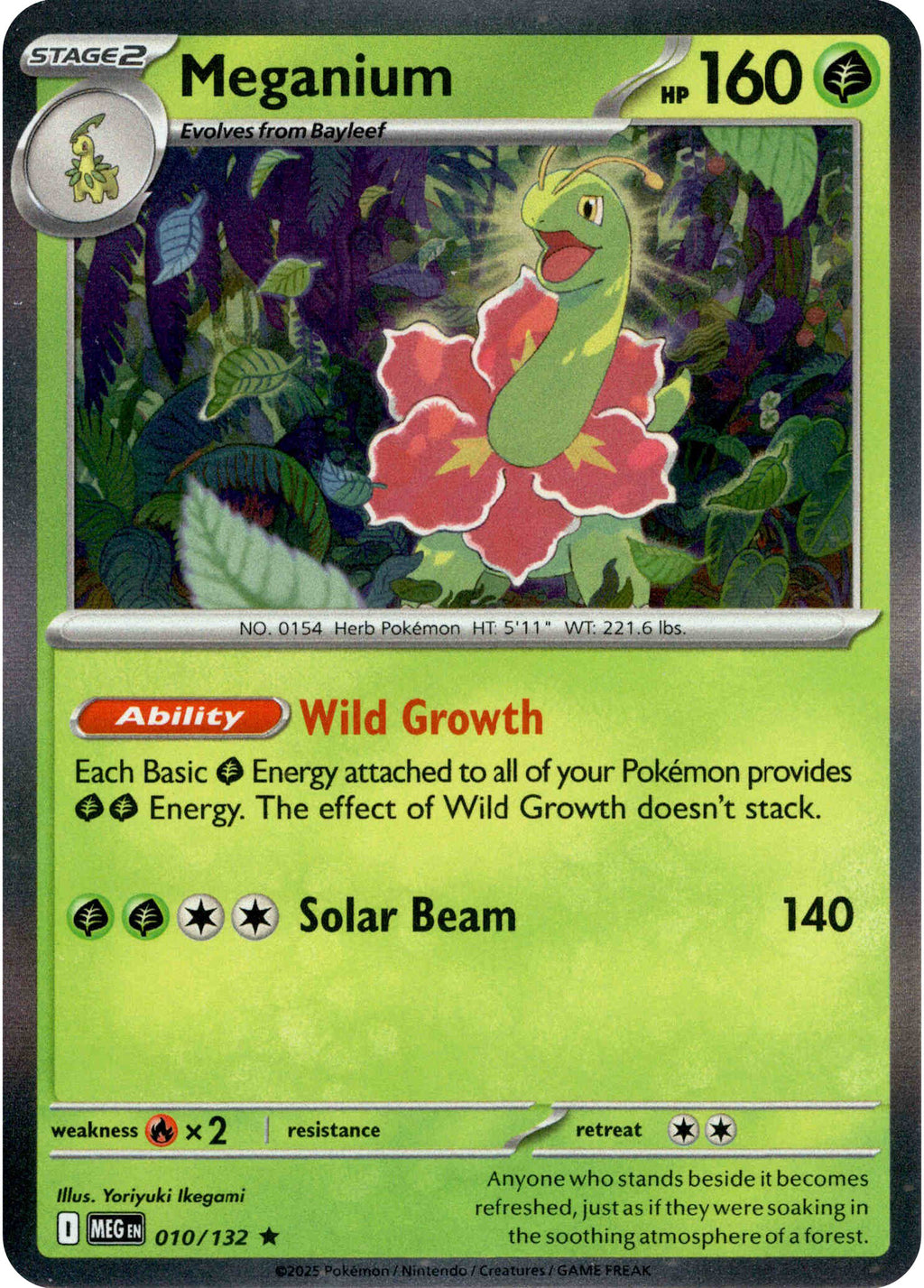 Meganium - 010/132 - Mega Evolution - Holo – Card Cavern Trading Cards, LLC