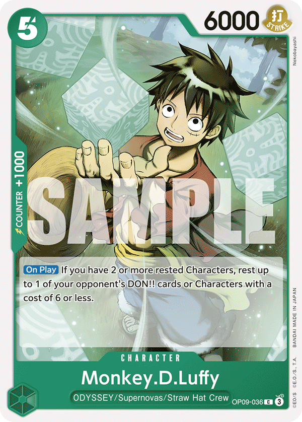 Monkey.D.Luffy - OP09-036 C - Emperors in the New World – Card Cavern ...