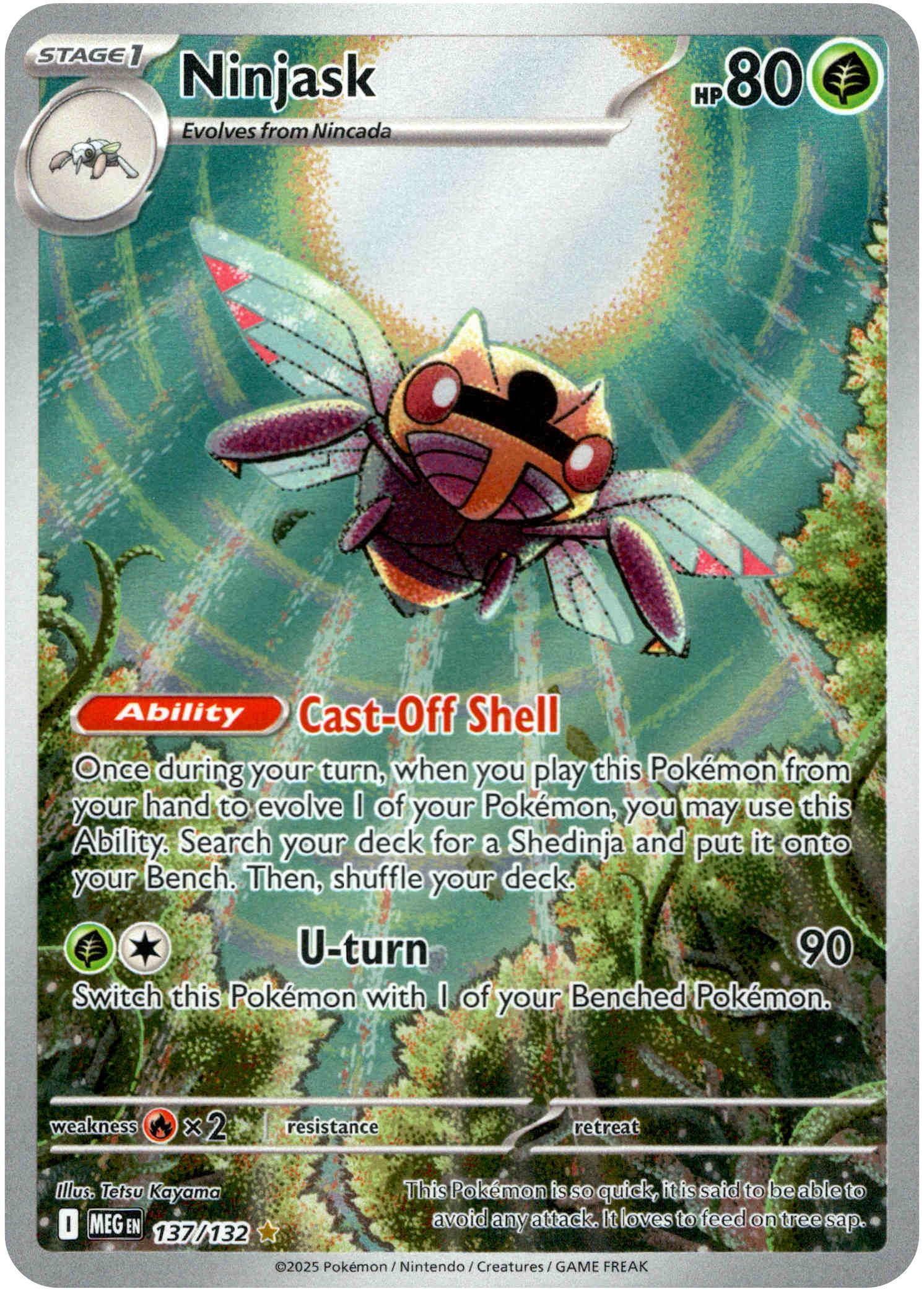 Ninjask - 137/132 - Mega Evolution - Holo – Card Cavern Trading Cards, LLC