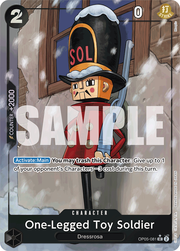 One-Legged Toy Soldier Full Art - OP05-081 UC - The Best - Foil – Card ...