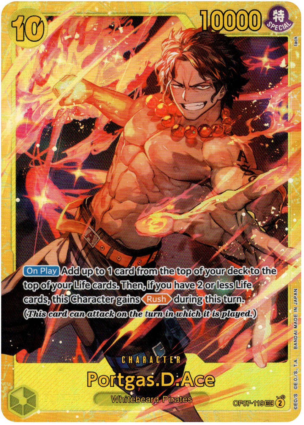 Portgas.D.Ace - OP07-119SEC - 500 years in the Future - Foil – Card ...