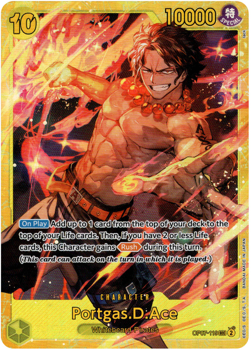 Portgas.D.Ace - OP07-119SEC - 500 years in the Future - Foil – Card ...