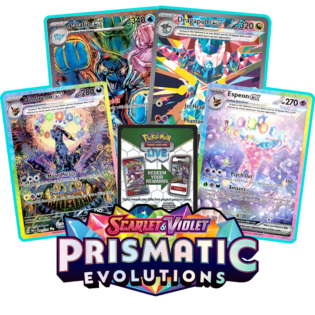 Prismatic Evolutions PTCGL Code – Card Cavern Trading Cards, LLC