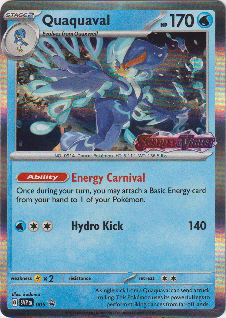 Quaquaval - SVP005 - Scarlet & Violet Promo – Card Cavern Trading Cards ...