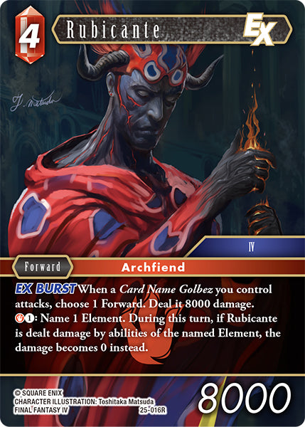 Rubicante EX - 25-016R - Tears of the Planet – Card Cavern Trading ...
