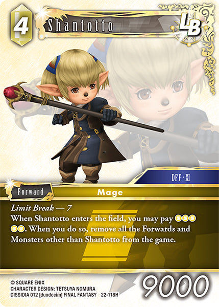 Shantotto LB - 22-118H - Hidden Hope – Card Cavern Trading Cards, LLC
