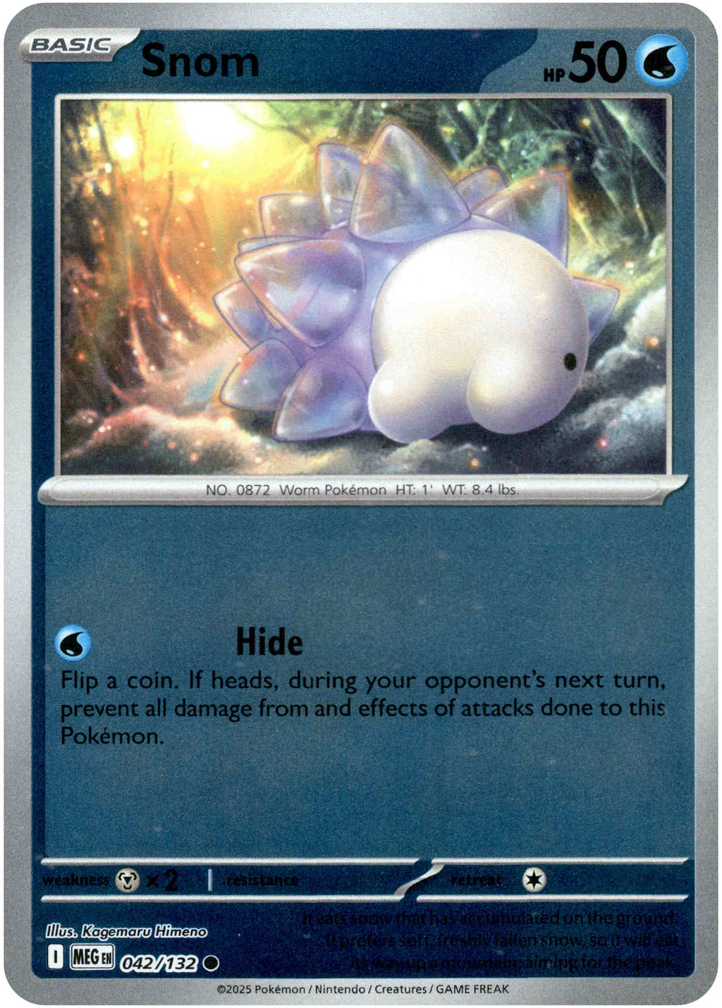 Snom - 042/132 - Mega Evolution - Reverse Holo – Card Cavern Trading ...