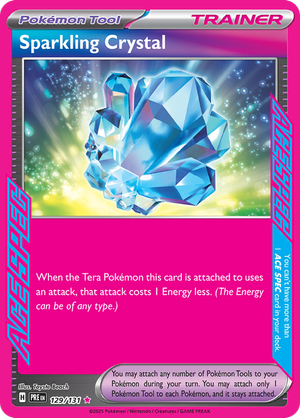 Sparkling Crystal - 129/131 - Prismatic Evolutions - Holo – Card Cavern ...
