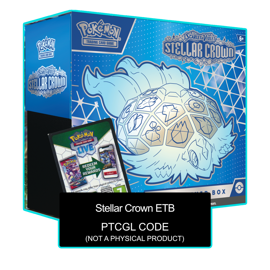 Stellar Crown ETB - PTCGL Code – Card Cavern Trading Cards, LLC