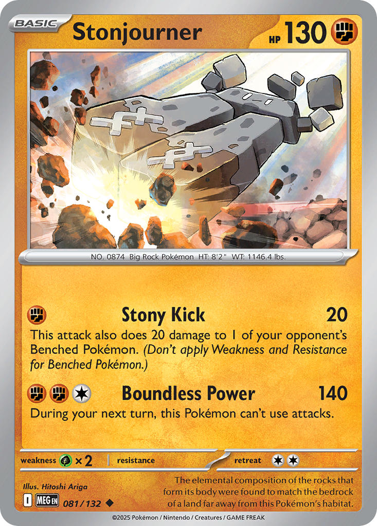 Stonjourner - 081/132 - Mega Evolution – Card Cavern Trading Cards, LLC