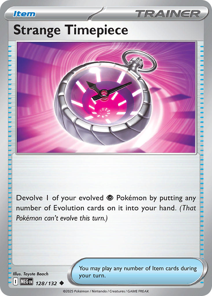 Strange Timepiece - 128/132 - Mega Evolution – Card Cavern Trading ...