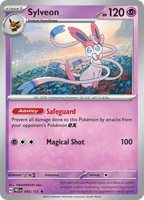 Sylveon - 040/131 - Prismatic Evolutions - Holo – Card Cavern Trading ...