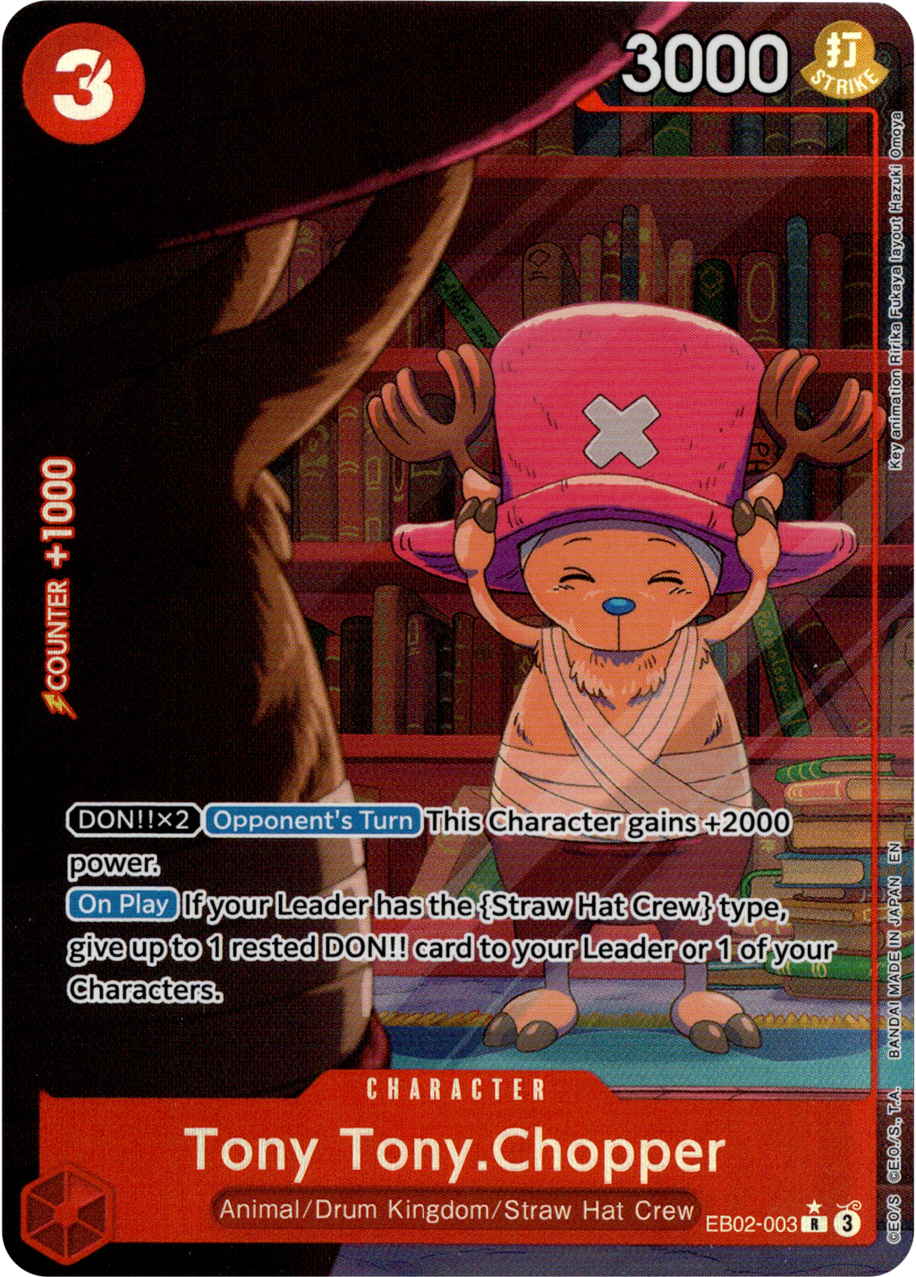 Tony Tony.Chopper Alternate Art - EB02-003 R - Anime 25th Collection ...