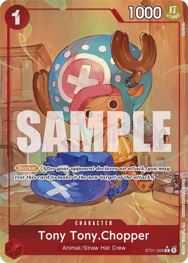 Tony Tony.Chopper Alternate Art - ST01-006 C - The Best - Foil – Card ...