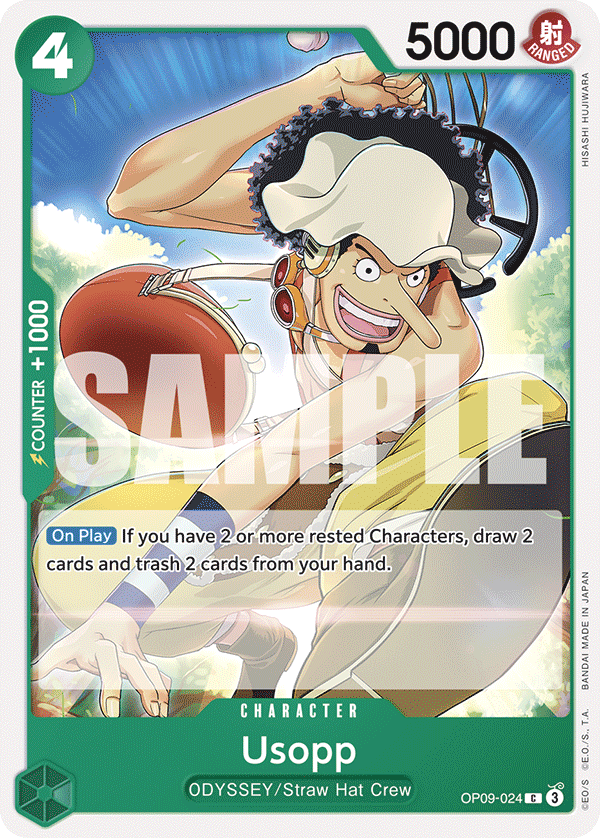 Usopp - OP09-024 C - Emperors in the New World – Card Cavern Trading ...