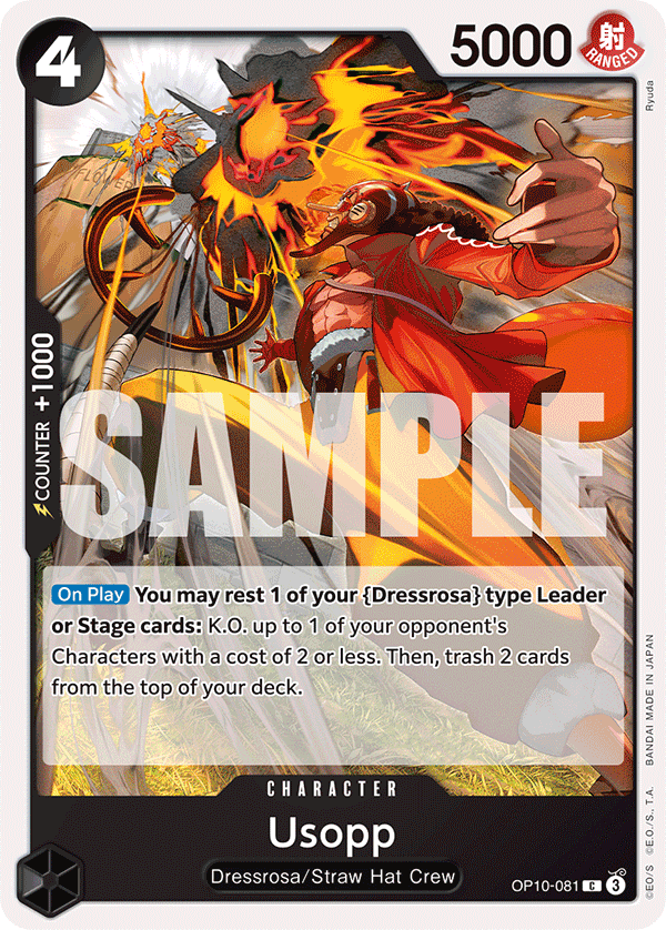 Usopp - OP10-081 C - Royal Blood – Card Cavern Trading Cards, LLC