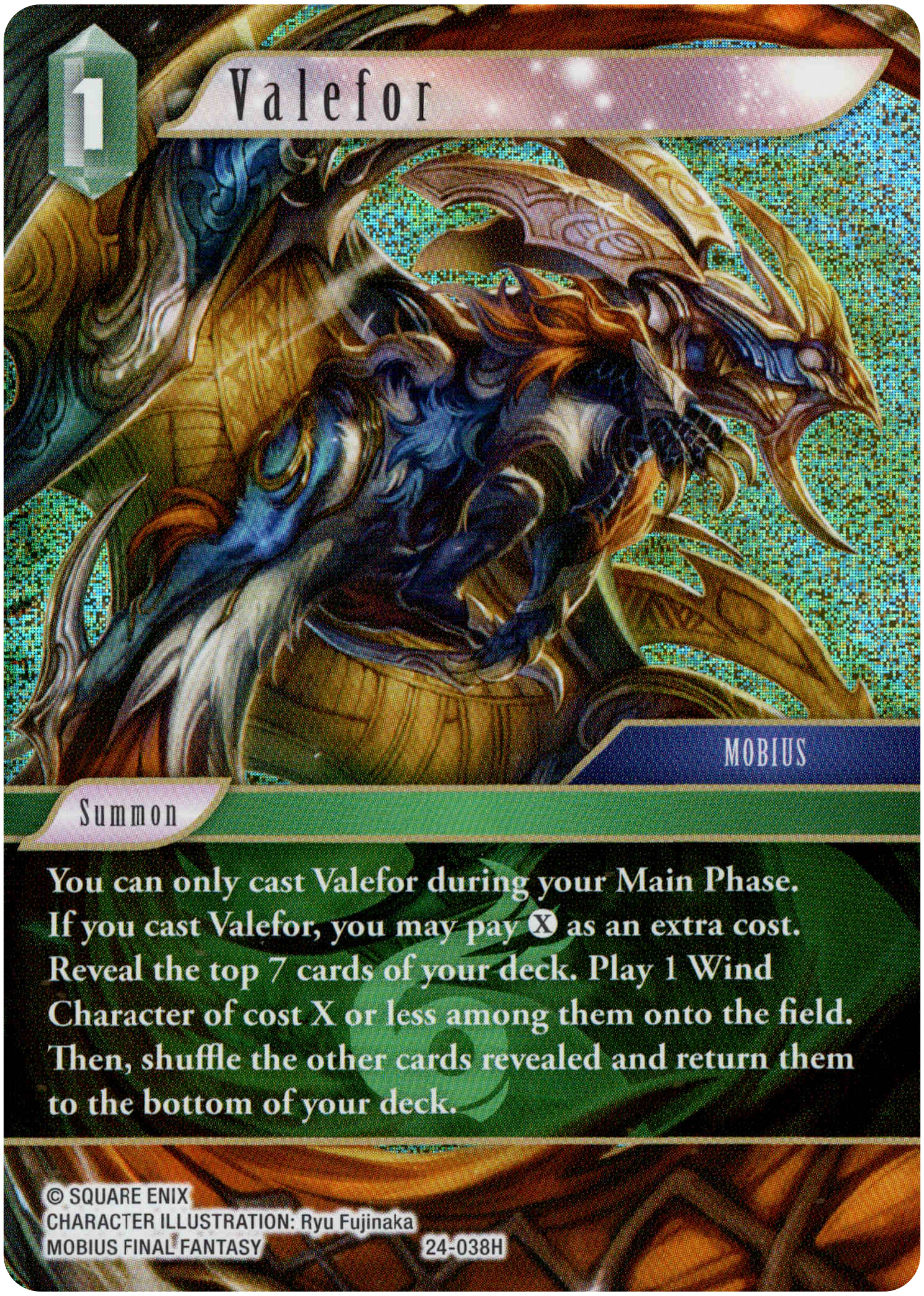 Valefor - 24-038H - Hidden Legends - Foil – Card Cavern Trading Cards, LLC