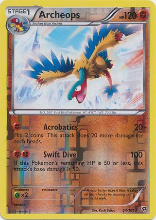 Archeops - 54/101 - Plasma Blast - Reverse Holo – Card Cavern Trading ...