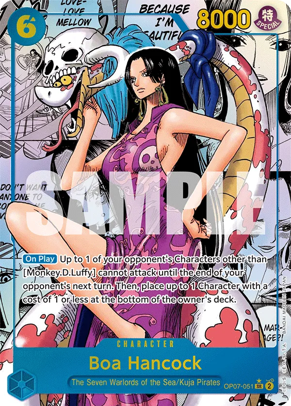 Boa Hancock Alternate Art (Manga) - OP07-051SR - 500 years in the Futu ...