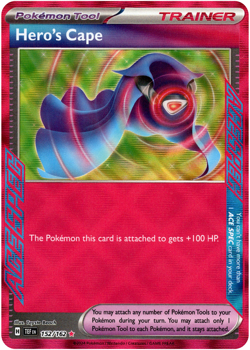 Hero's Cape - 152/162 - Temporal Forces - Holo – Card Cavern Trading ...