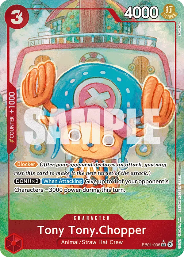 Tony Tony.Chopper Alternate Art (Manga) - EB01-006SR - Memorial Collec ...