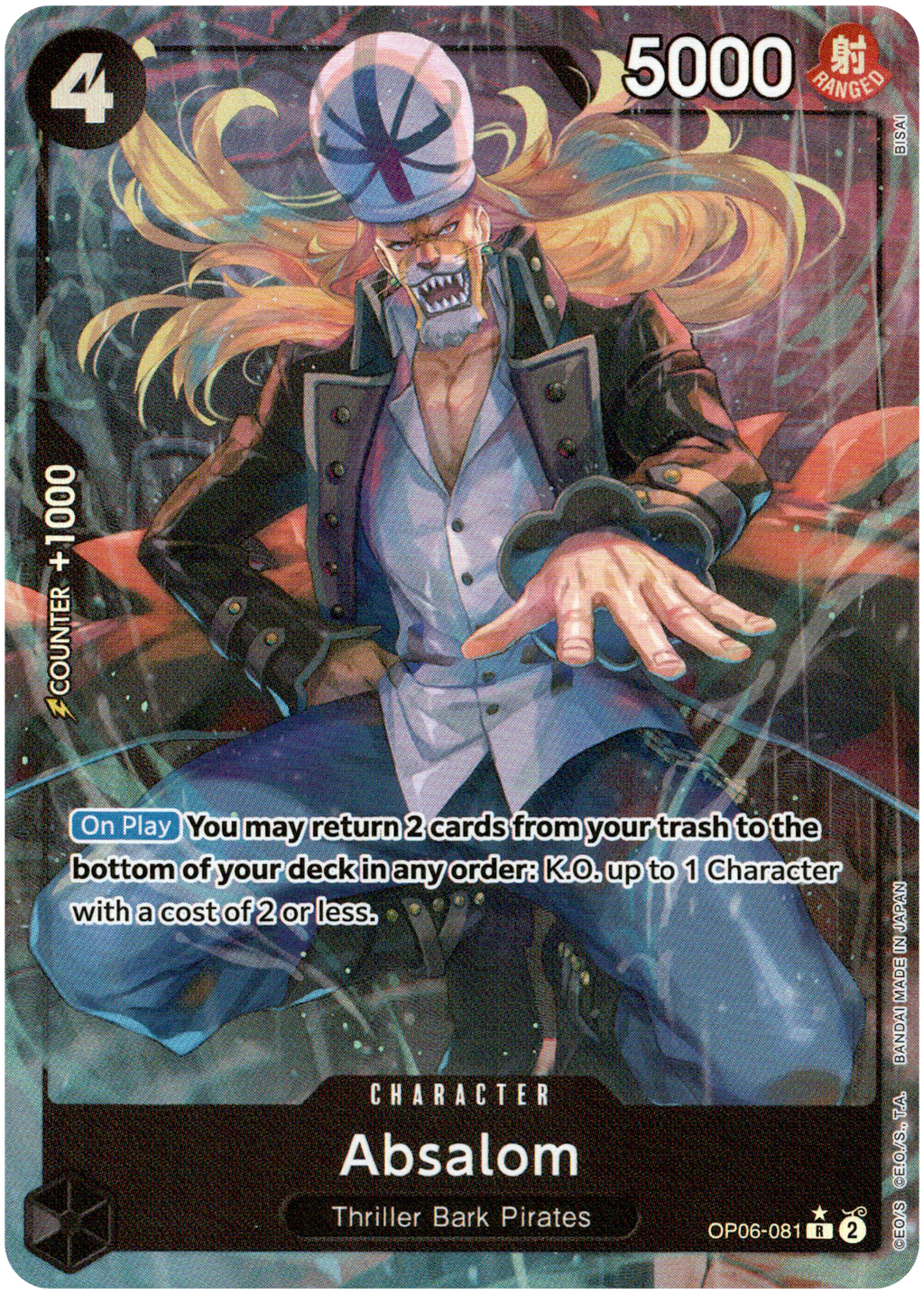 Absalom Alternate Art - OP06-081R - Wings of the Captain - Foil – Card ...
