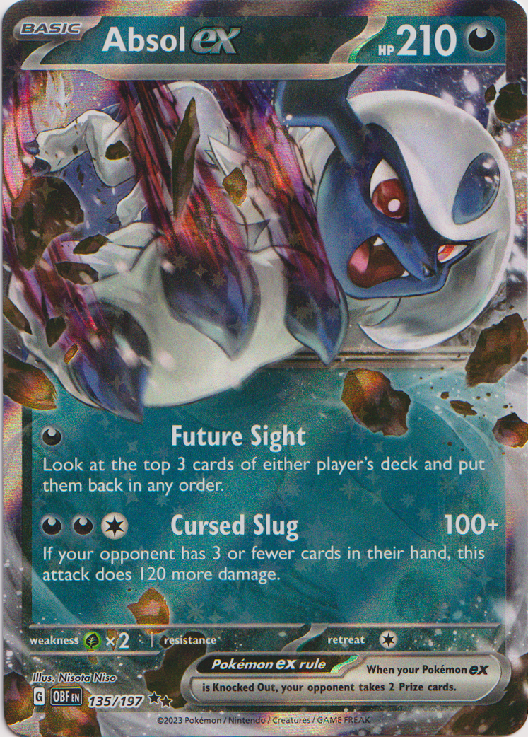 Absol ex - 135/197 - Obsidian Flames - Holo – Card Cavern Trading Cards ...