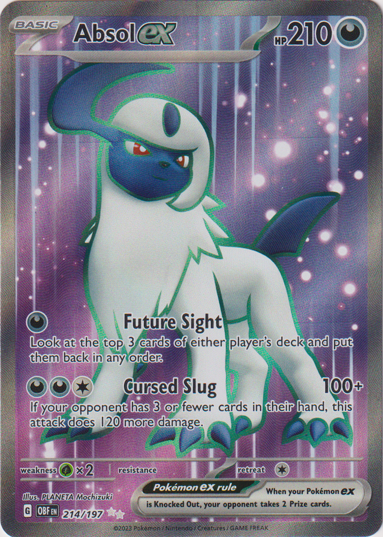 Absol ex - 214/197 - Obsidian Flames - Holo – Card Cavern Trading Cards ...