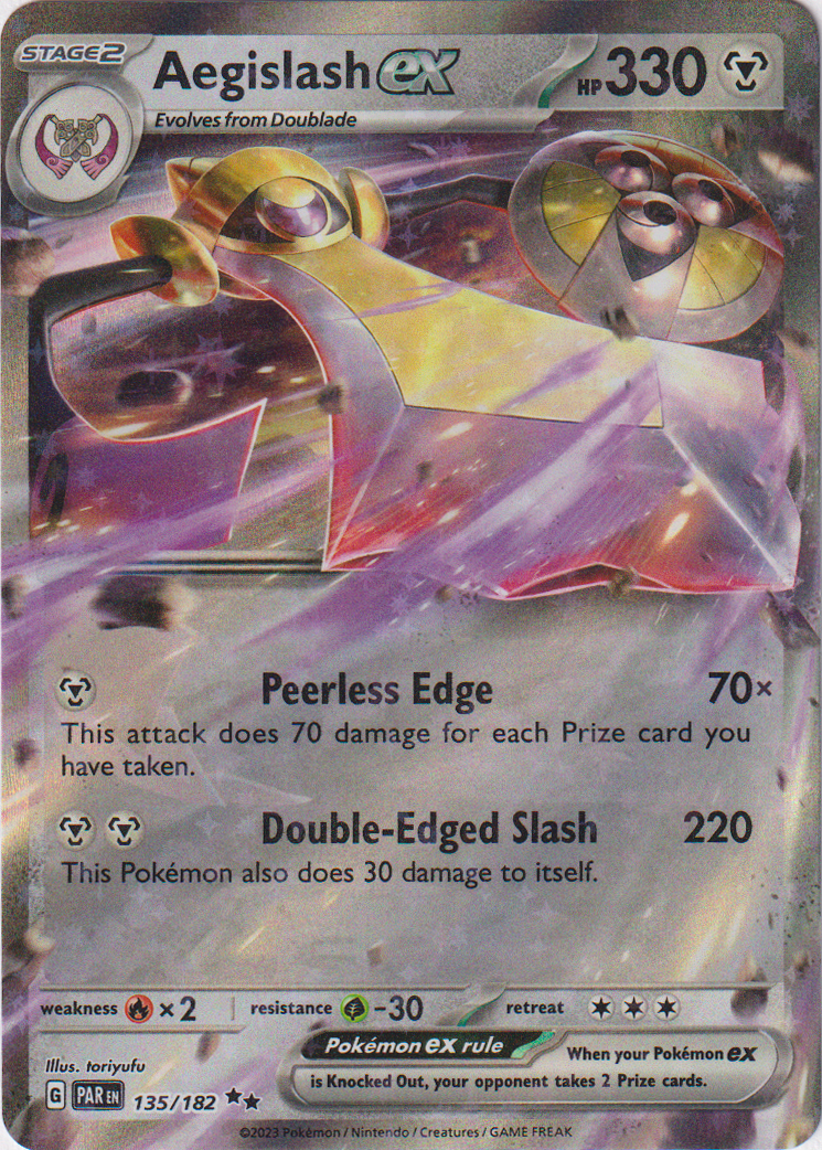 Aegislash ex - 135/182 - Paradox Rift - Holo – Card Cavern Trading ...